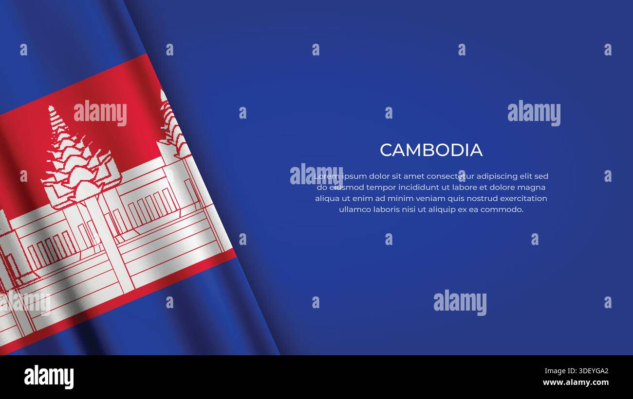 Flag cambodia official colors Stock Vector Images - Alamy