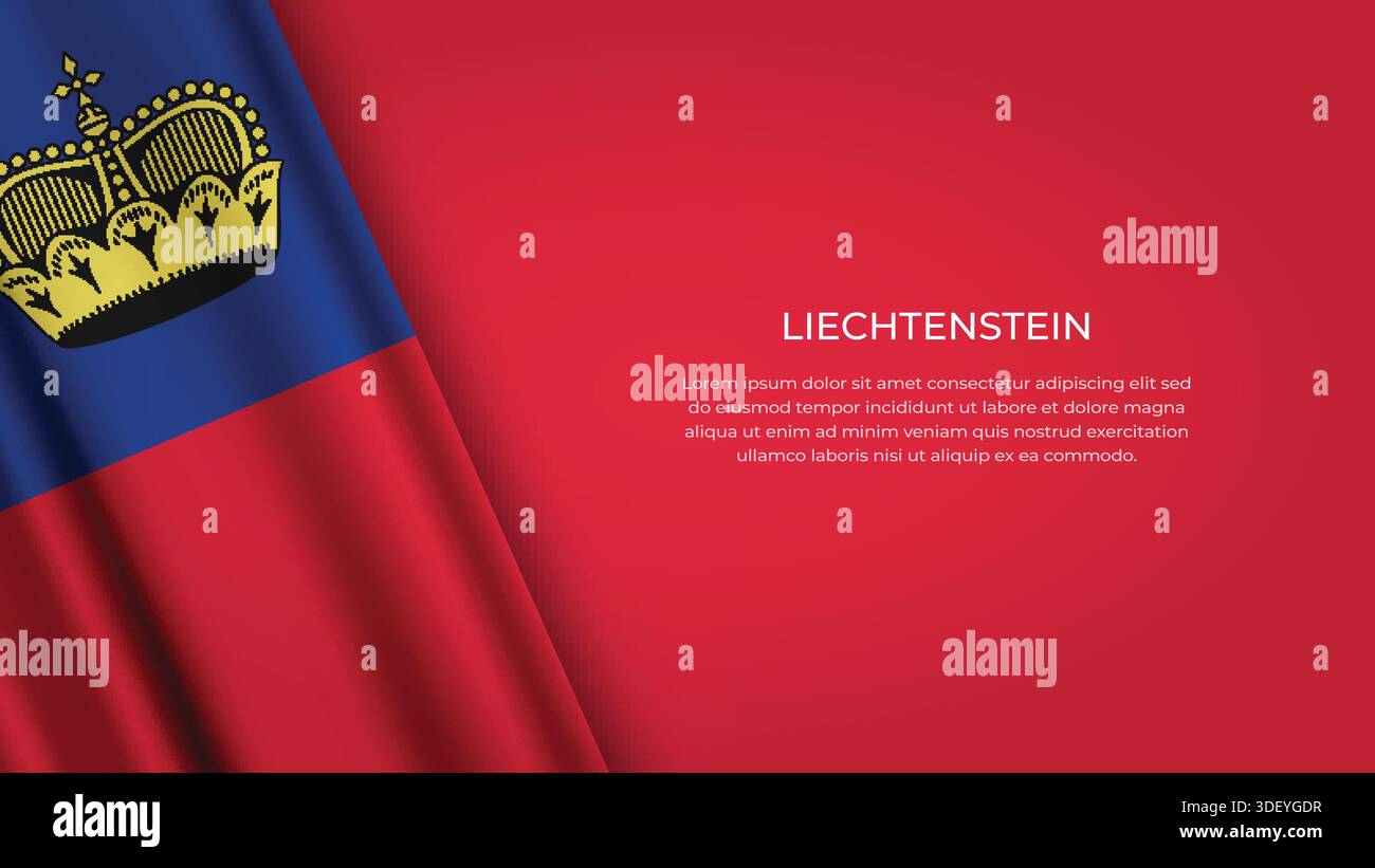 Flag liechtenstein patriotism national Stock Vector Images - Alamy