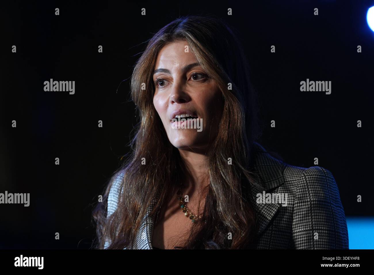 Reform UK's Laila Cunningham during a Reform UK rally at Excel London ...