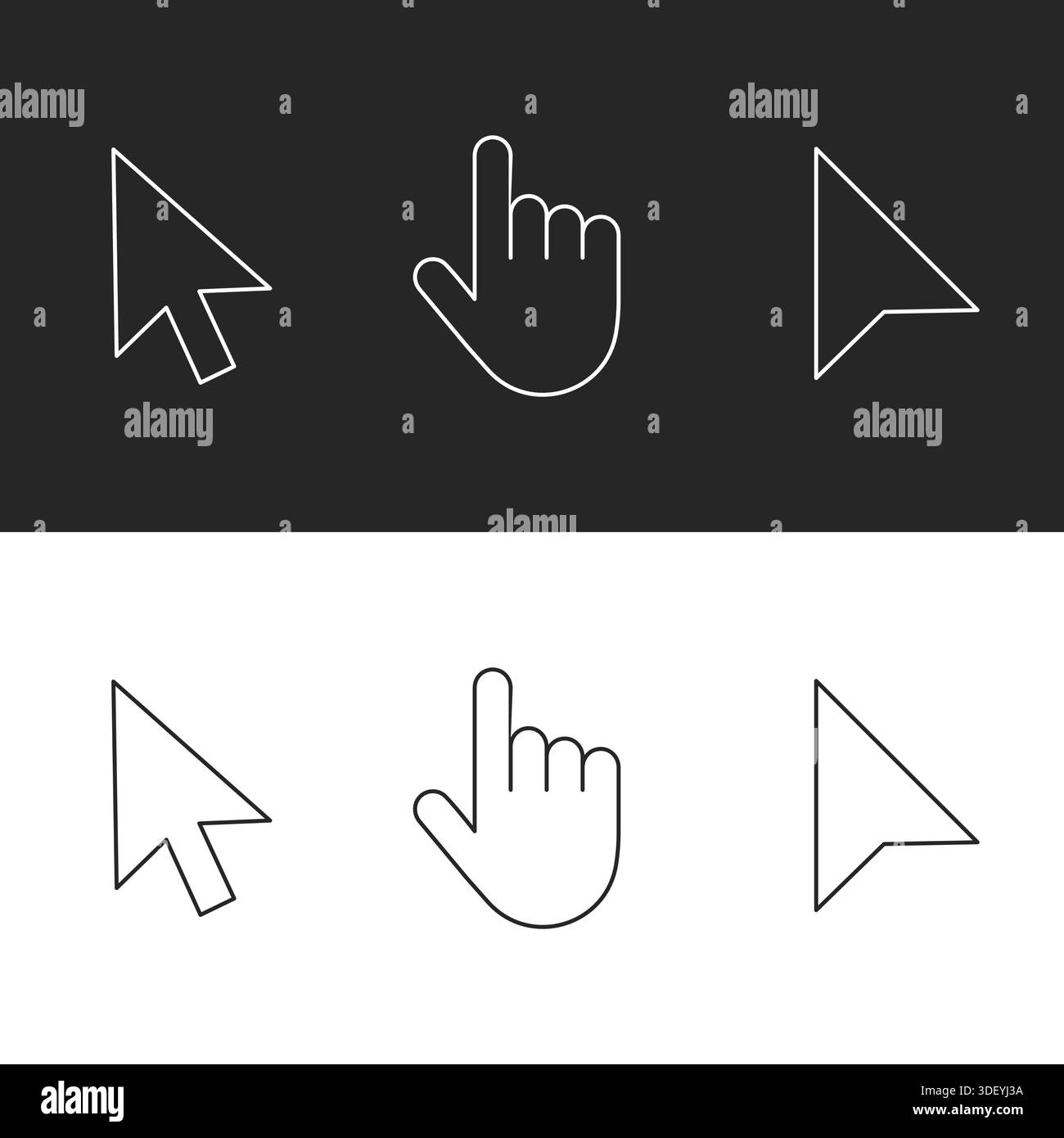 Arrow monochrome isolated icon Black and White Stock Photos & Images ...