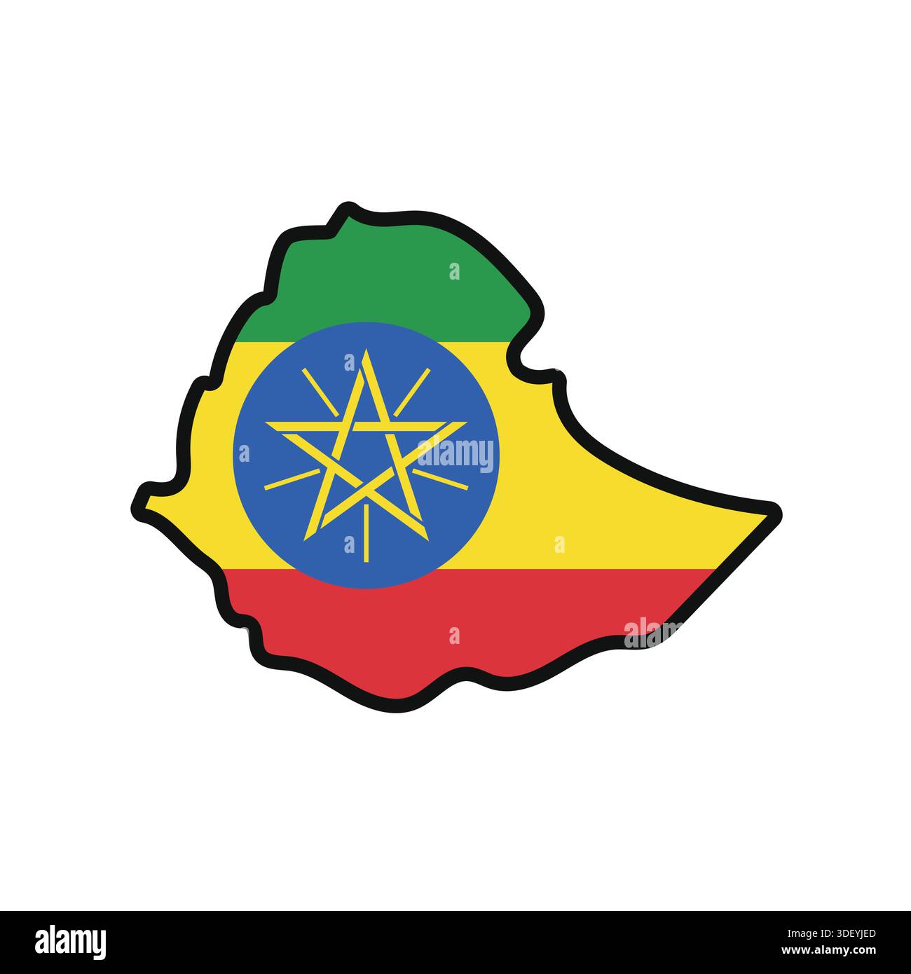 Ethiopia map ethiopian country hi-res stock photography and images - Alamy