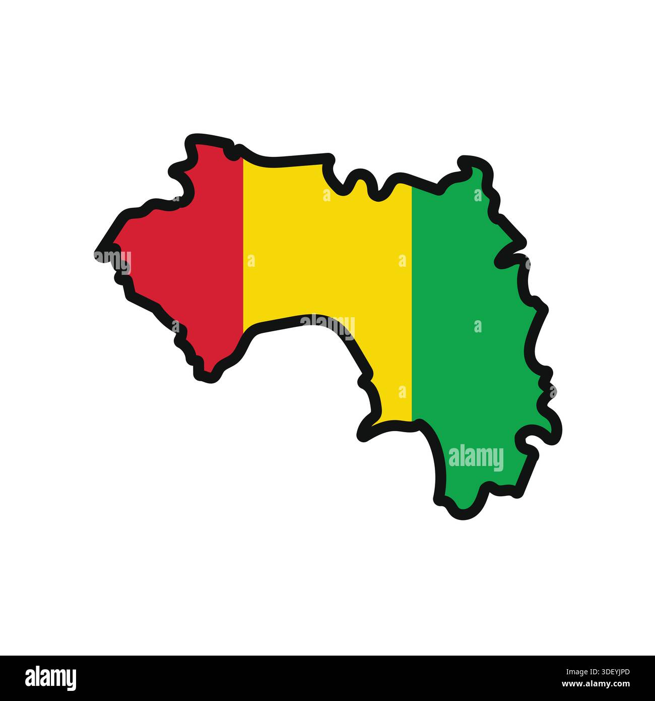 Guinea map map country Stock Vector Images - Alamy