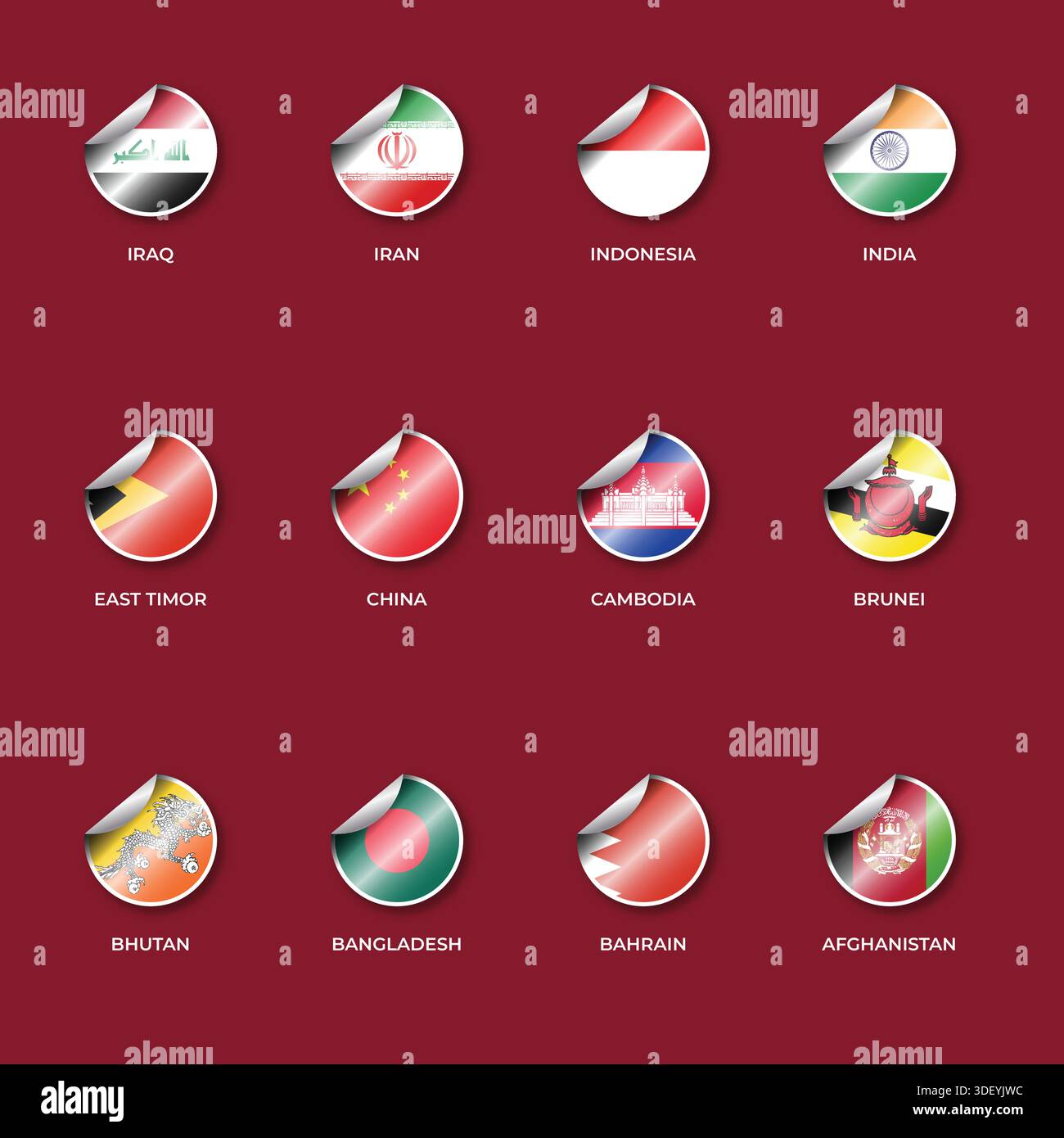 Emblematic flags Stock Vector Images - Alamy