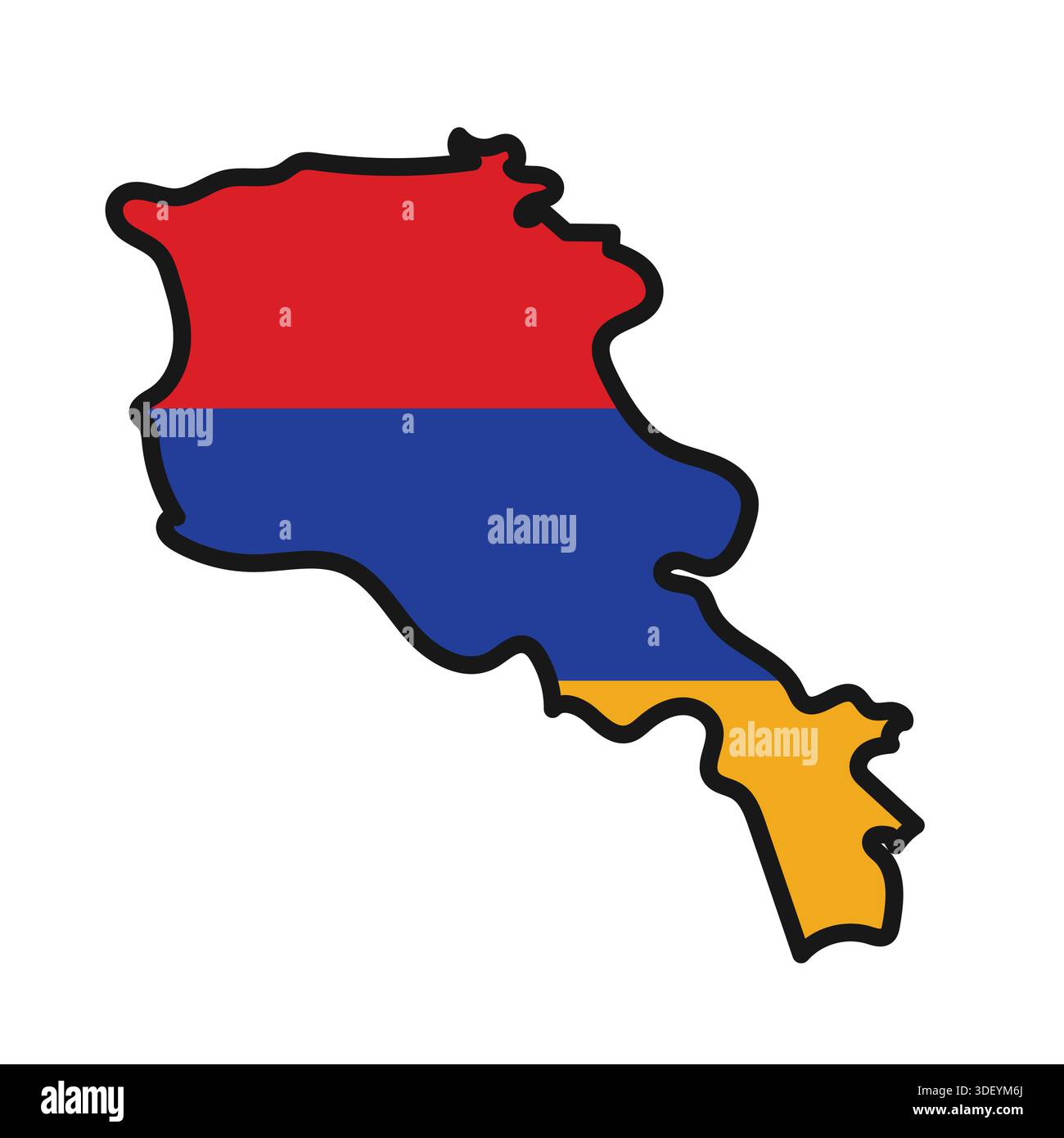 Armenia map flag in Cut Out Stock Images & Pictures - Alamy