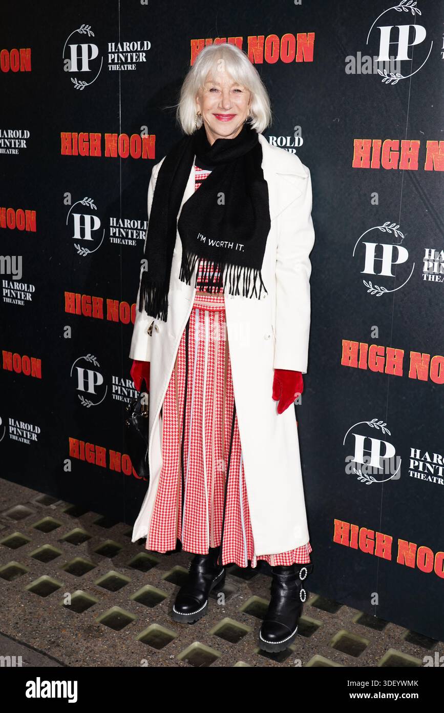 Dame Helen Mirren attends High Noon at the Harold Pinter Theatre ...