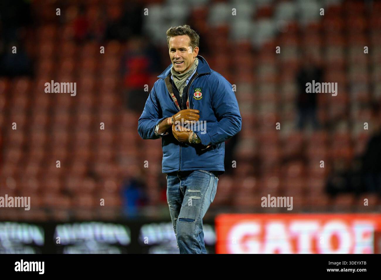 Wrexham owner, Ryan Reynolds during the Emirates FA Cup Third Round ...