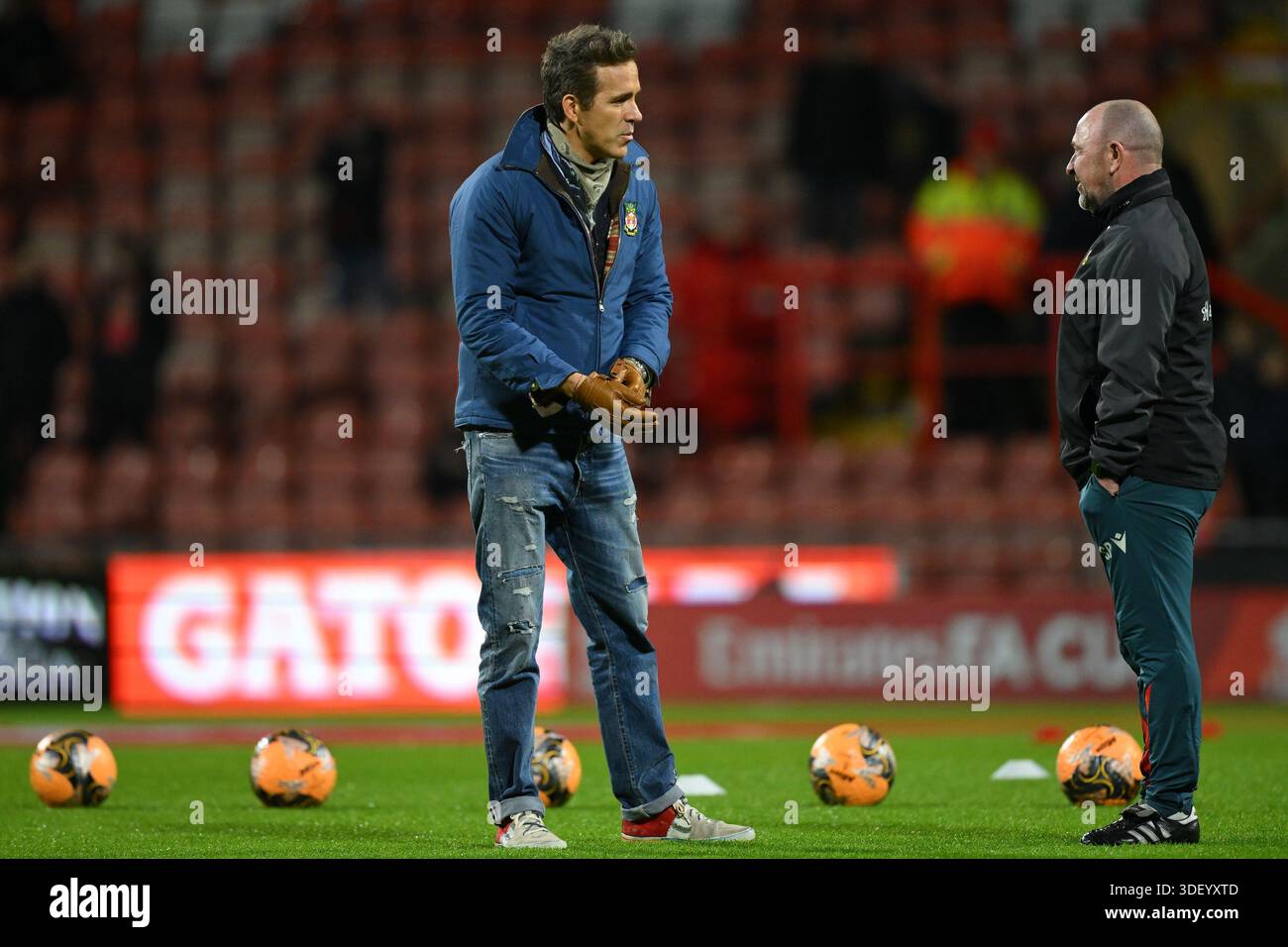 Wrexham owner, Ryan Reynolds during the Emirates FA Cup Third Round ...