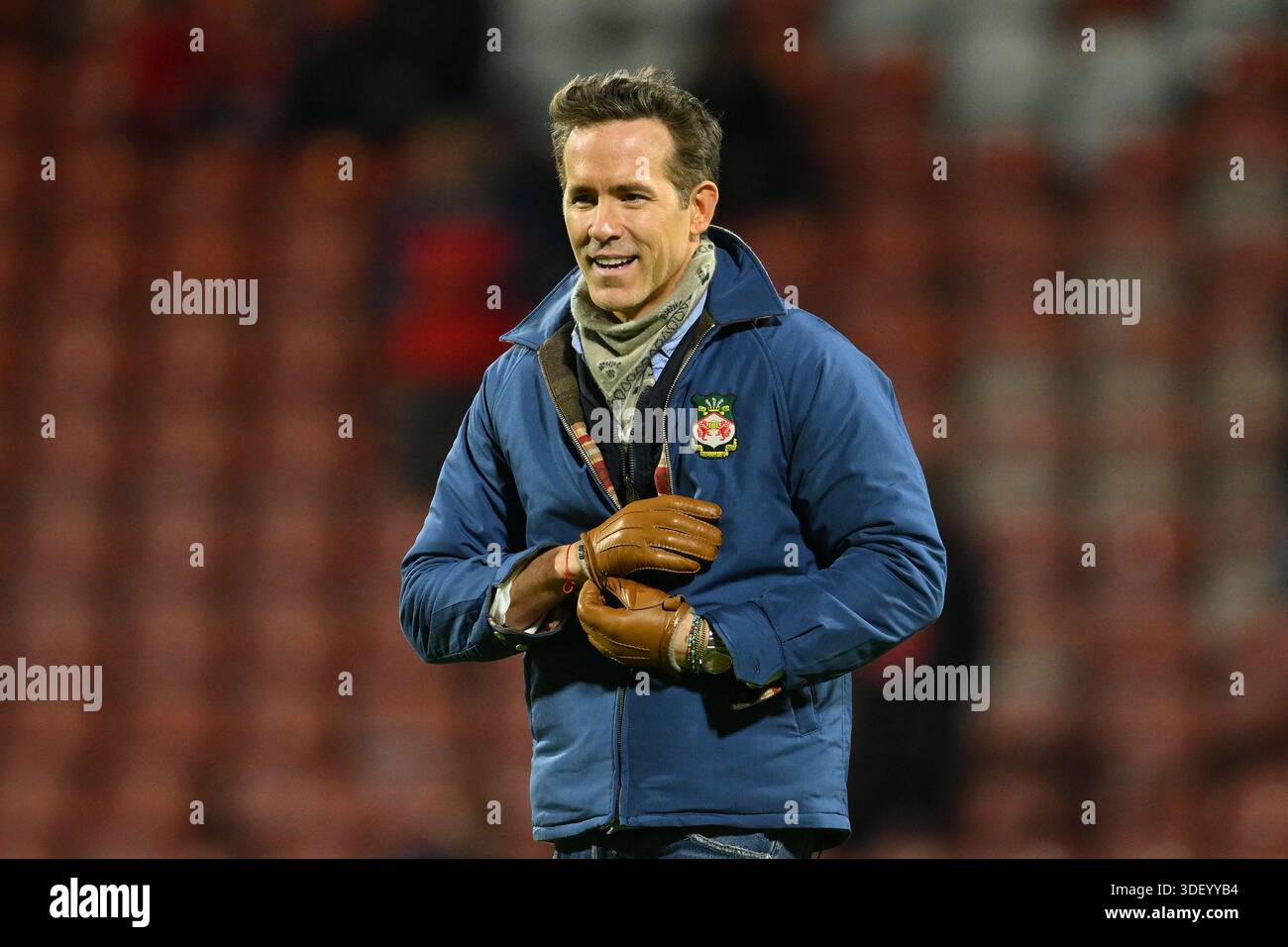 Wrexham owner, Ryan Reynolds during the Emirates FA Cup Third Round ...