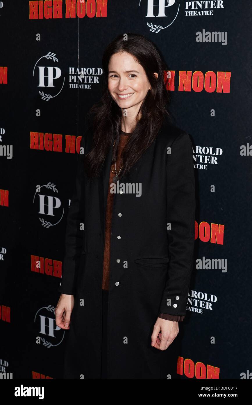 Katherine Waterston attends High Noon at the Harold Pinter Theatre ...
