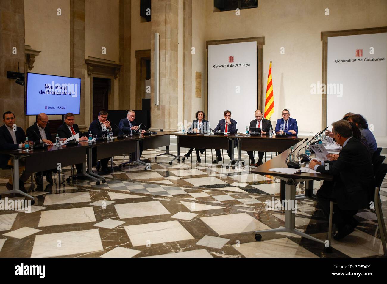 The President of the Generalitat de Catalunya, Salvador Illa 09 JANUARY ...