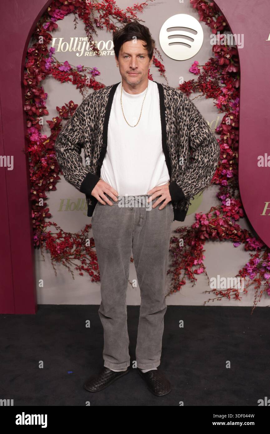 Simon Rex attends the THR x Spotify Nominees Night ay The Lot at Formosa on January 08, 2026 in ...