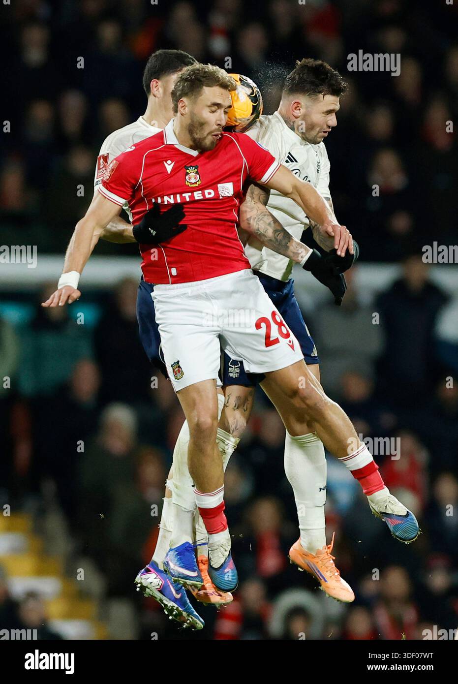 Wrexham, Wales, 9th January 2026. Sam Smith of Wrexham challenged by ...