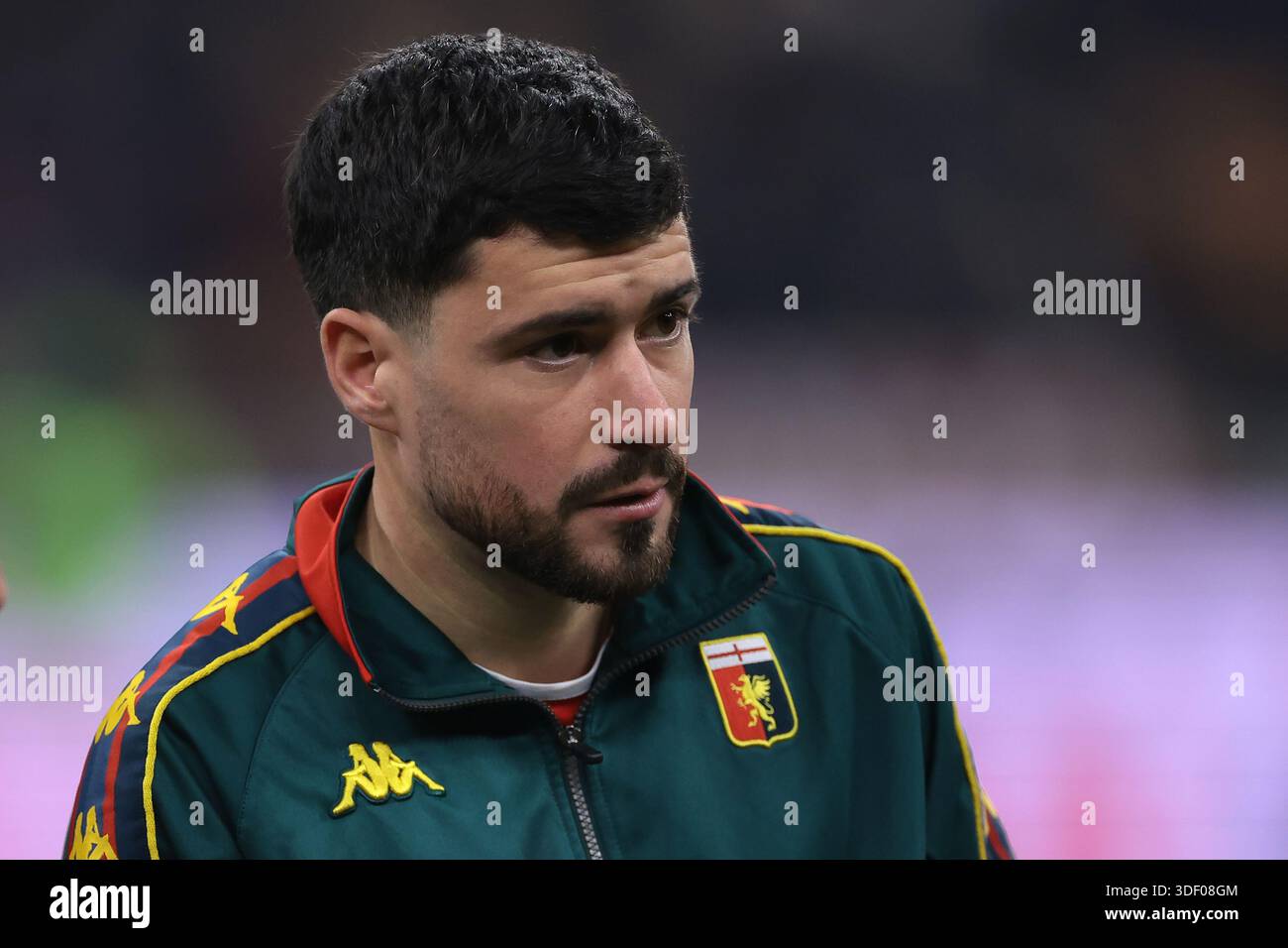 Milan, Italy, 8th January 2026. Aaron Martin of Genoa CFC looks on ...