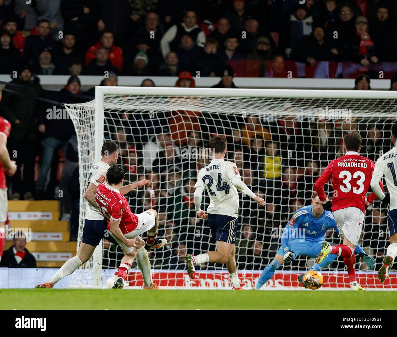Wrexham, Wales, 9th January 2026. Ollie Rathbone of Wrexham scores ...