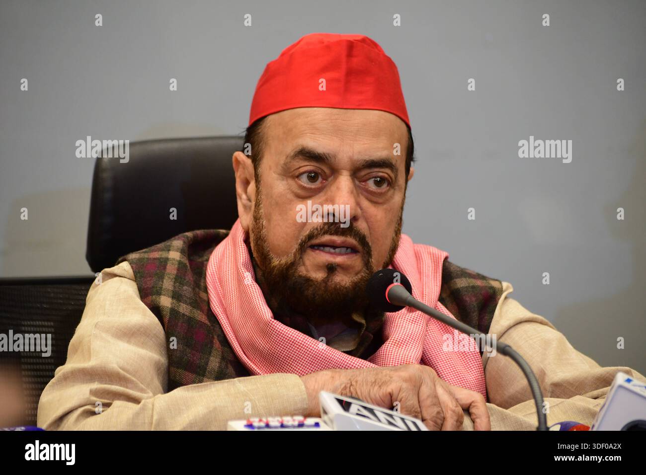 MUMBAI, INDIA - JANUARY 9: Samajwadi Party MLA Abu Asim Azmi during the ...