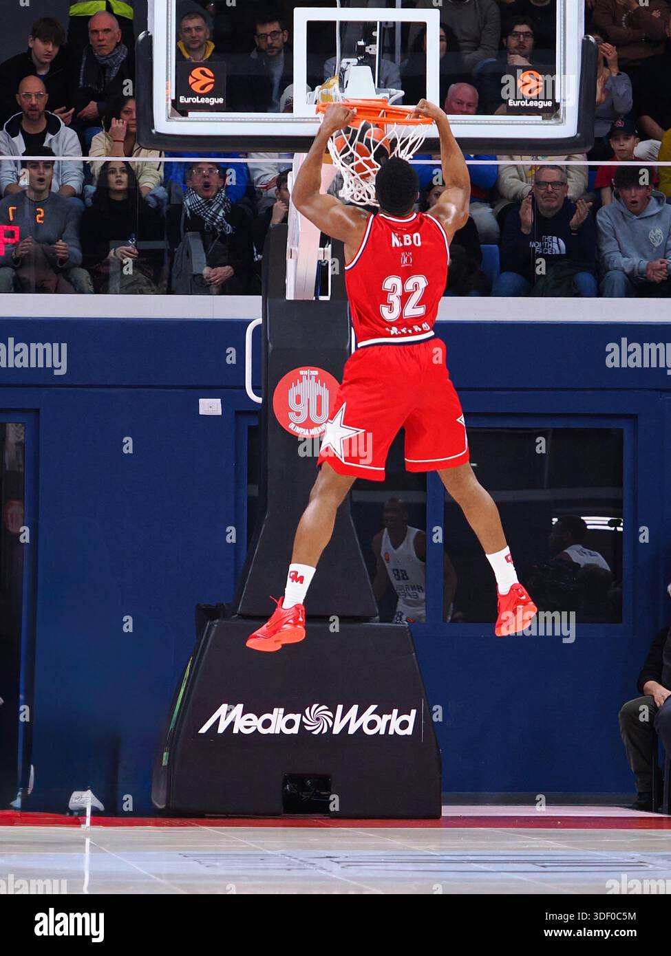 Josh Nebo (EA7 Emporio Armani Olimpia Milano) during EA7 Emporio Armani ...