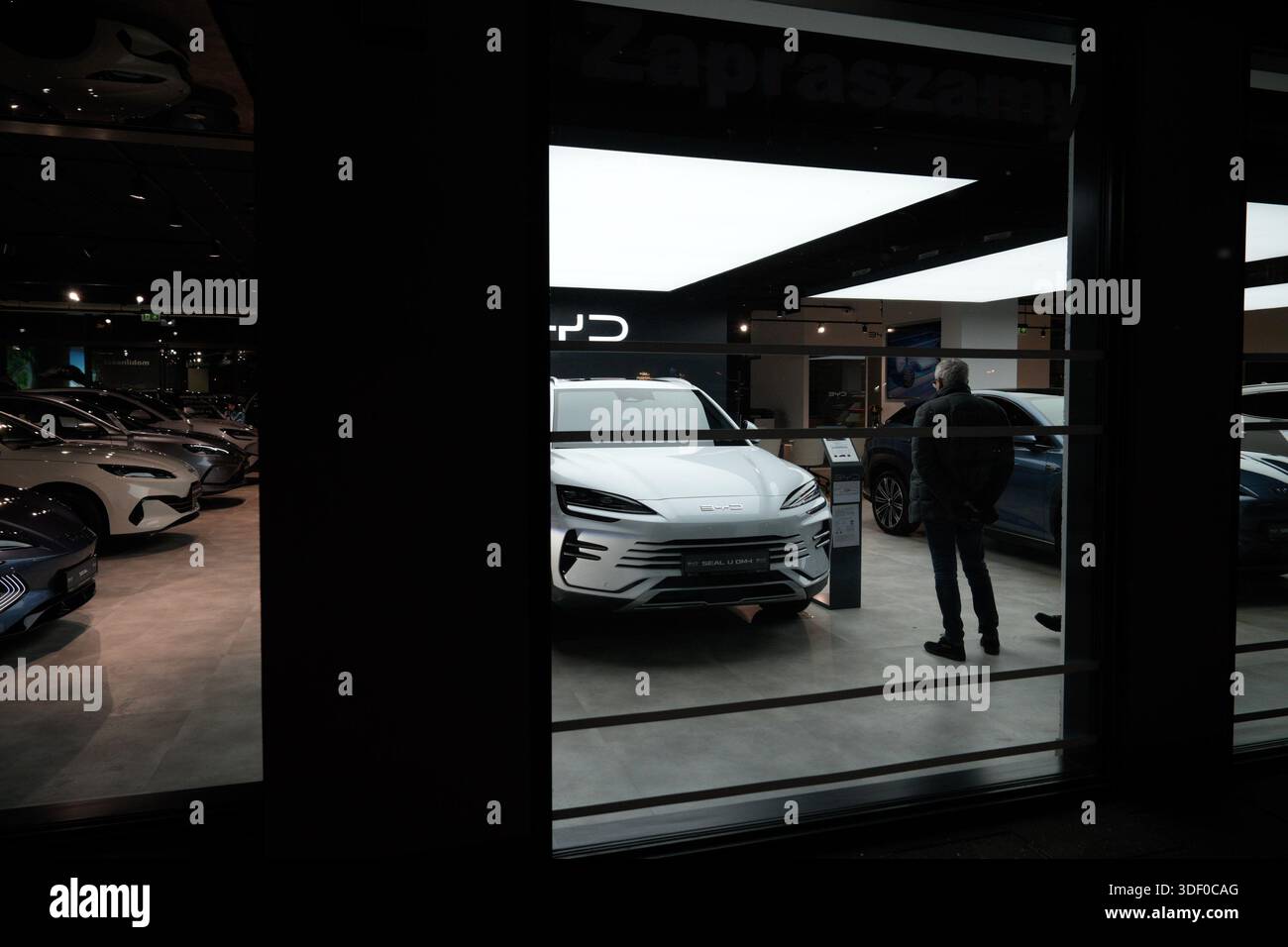 BYD cars are seen at a dealership in Warsaw, Poland on 09 January, 2026 ...