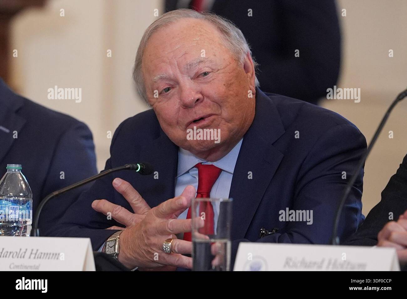 Harold Hamm, founder and chairman of Continental Resources, speaks ...