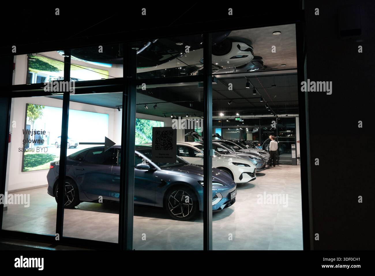 BYD cars are seen at a dealership in Warsaw, Poland on 09 January, 2026 ...