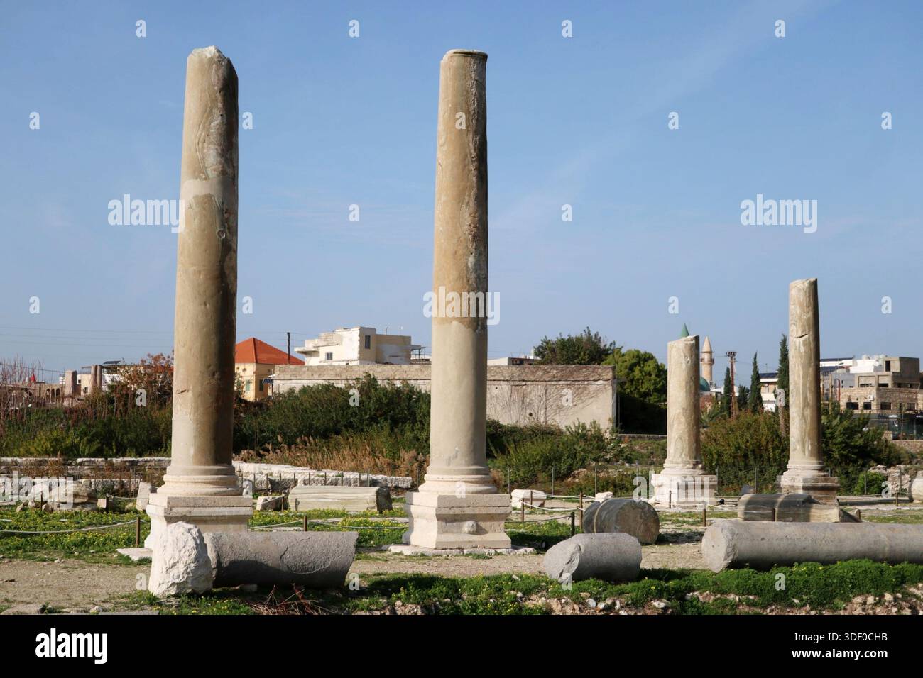 Shots of al Bass archaeological site, Tyr, South Lebanon, January 8 ...