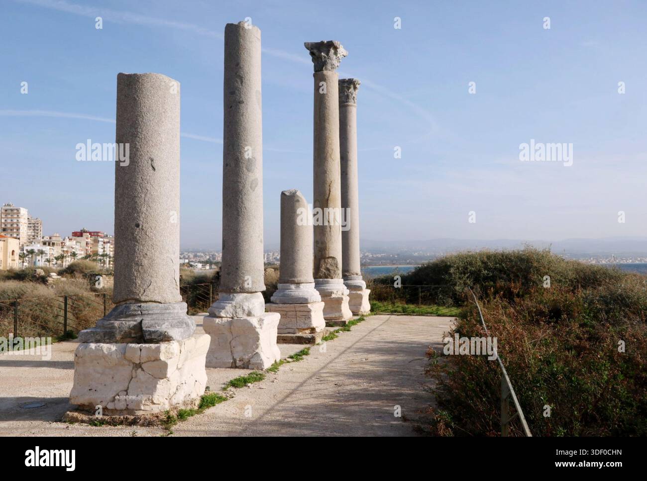 Shots of al Bass archaeological site, Tyr, South Lebanon, January 8 ...