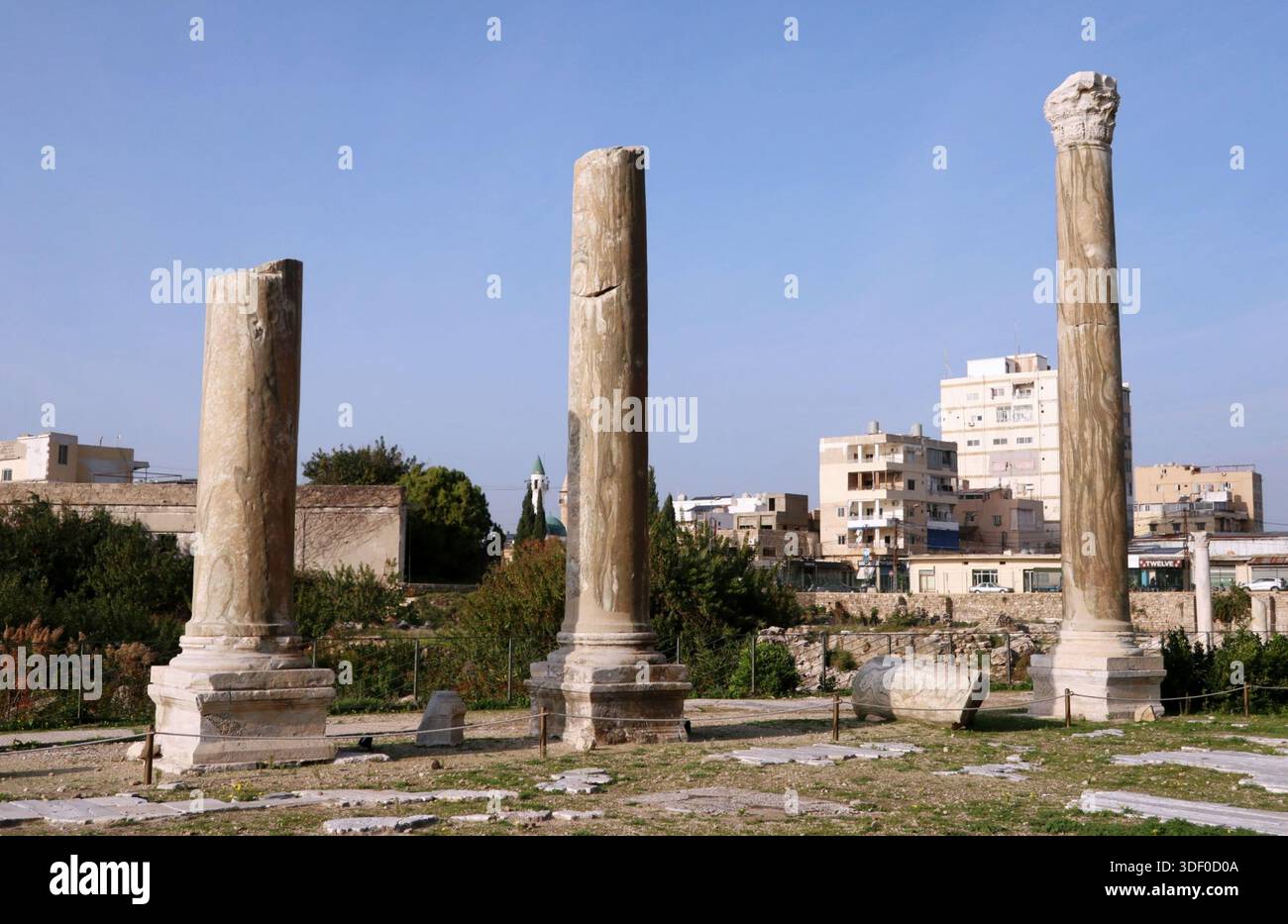 Shots of al Bass archaeological site, Tyr, South Lebanon, January 8 ...