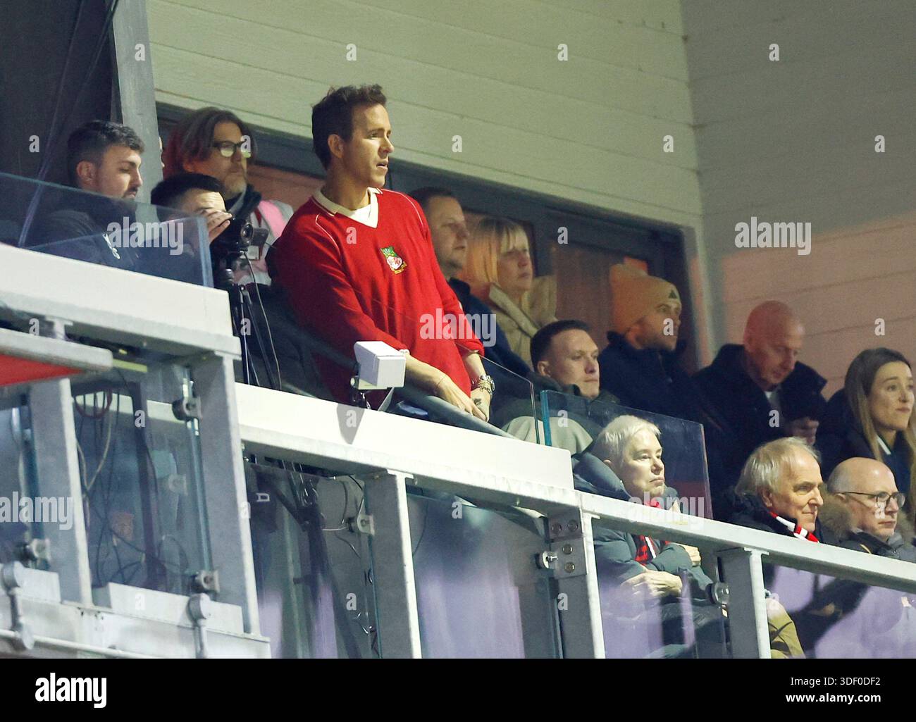 Wrexham, Wales, 9th January 2026. Wrexham Co-Owner Ryan Reynolds ...