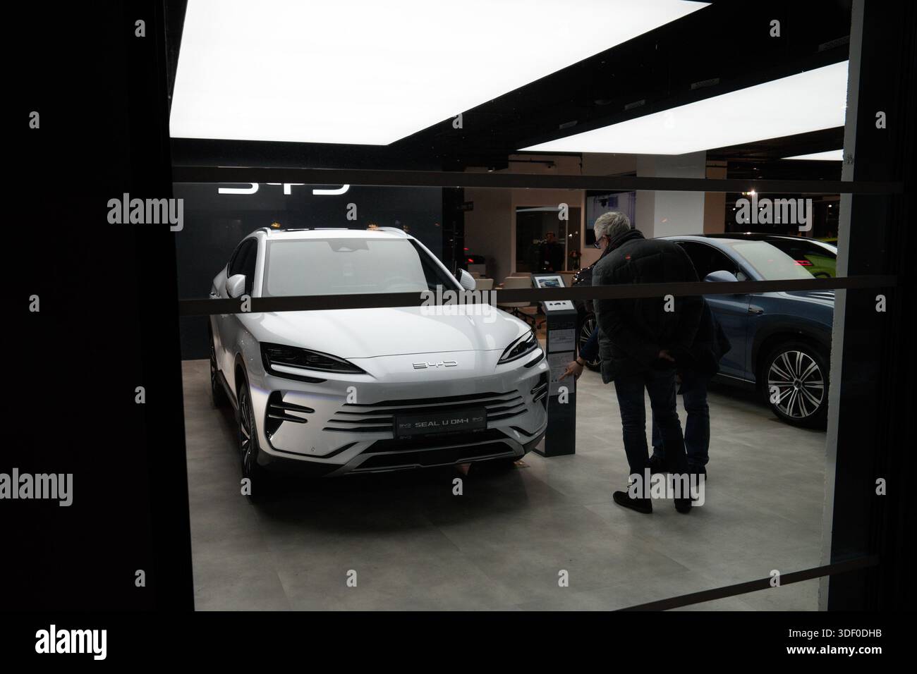 BYD cars are seen at a dealership in Warsaw, Poland on 09 January, 2026 ...