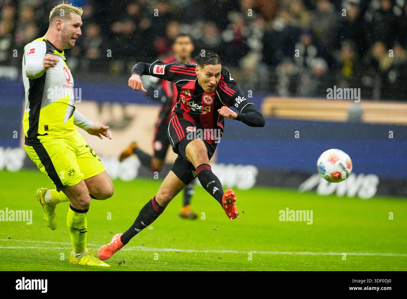 Frankfurt's Younes Ebnoutalib scores his side's second goal during the ...