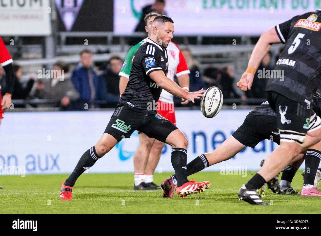 John Cooney of Brive during the Pro D2 match between Brive and Biarritz ...