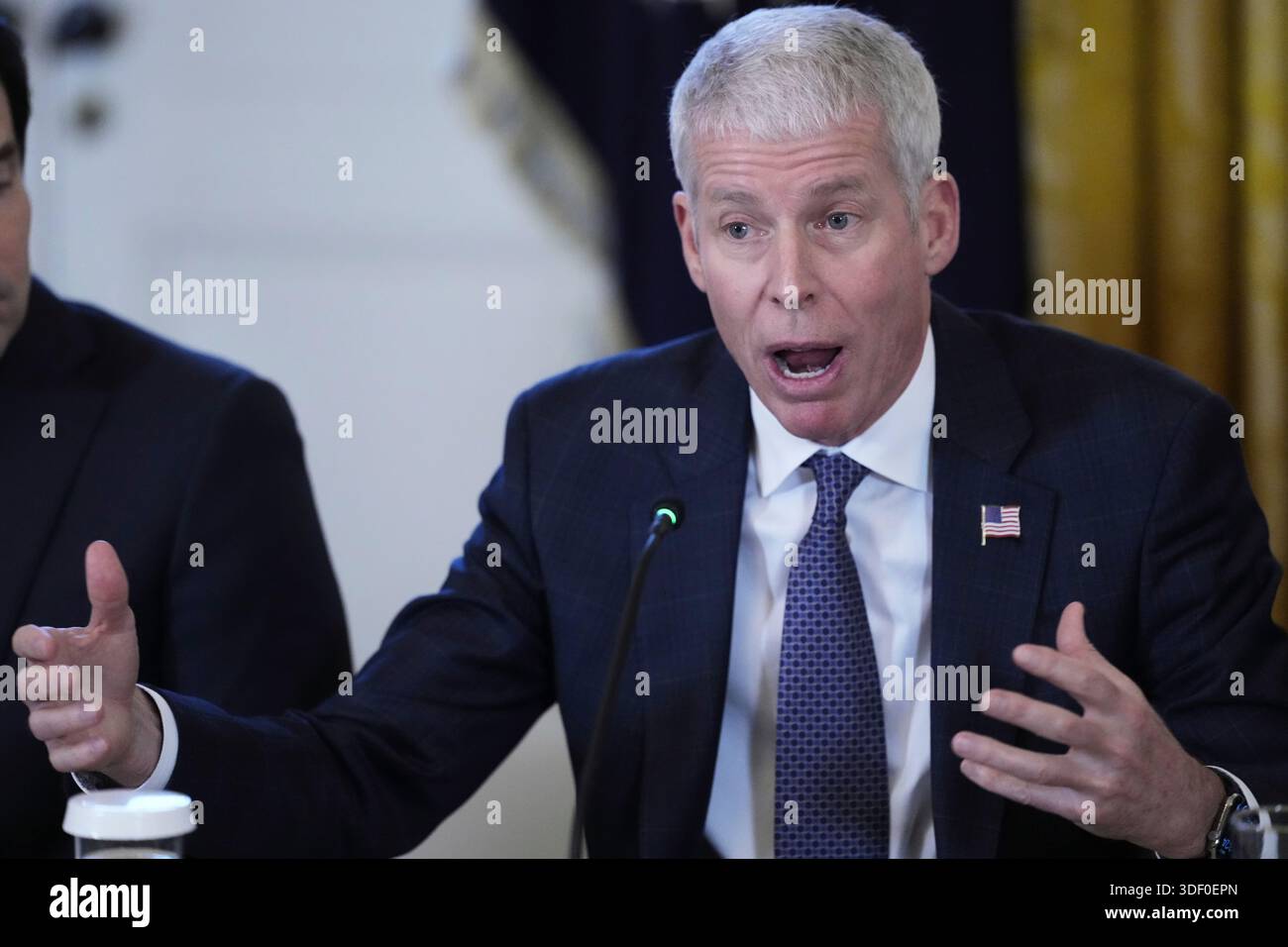 United States Secretary of Energy Chris Wright speaks during a meeting ...