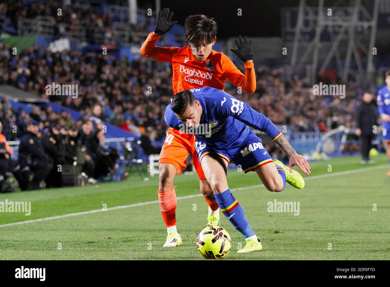 Spanish La Liga EA Sports soccer match between Getafe and Real Sociedad ...