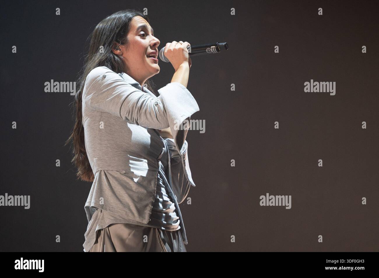 The singer Valeria Castro performs during her performance festival ...