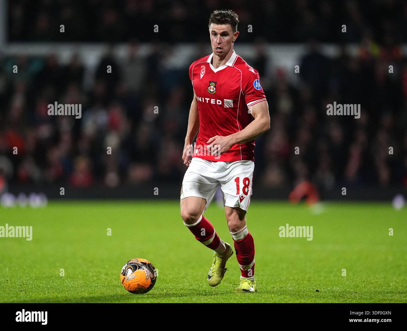 Wrexham's Ben Sheaf during the Emirates FA Cup third round match at ...