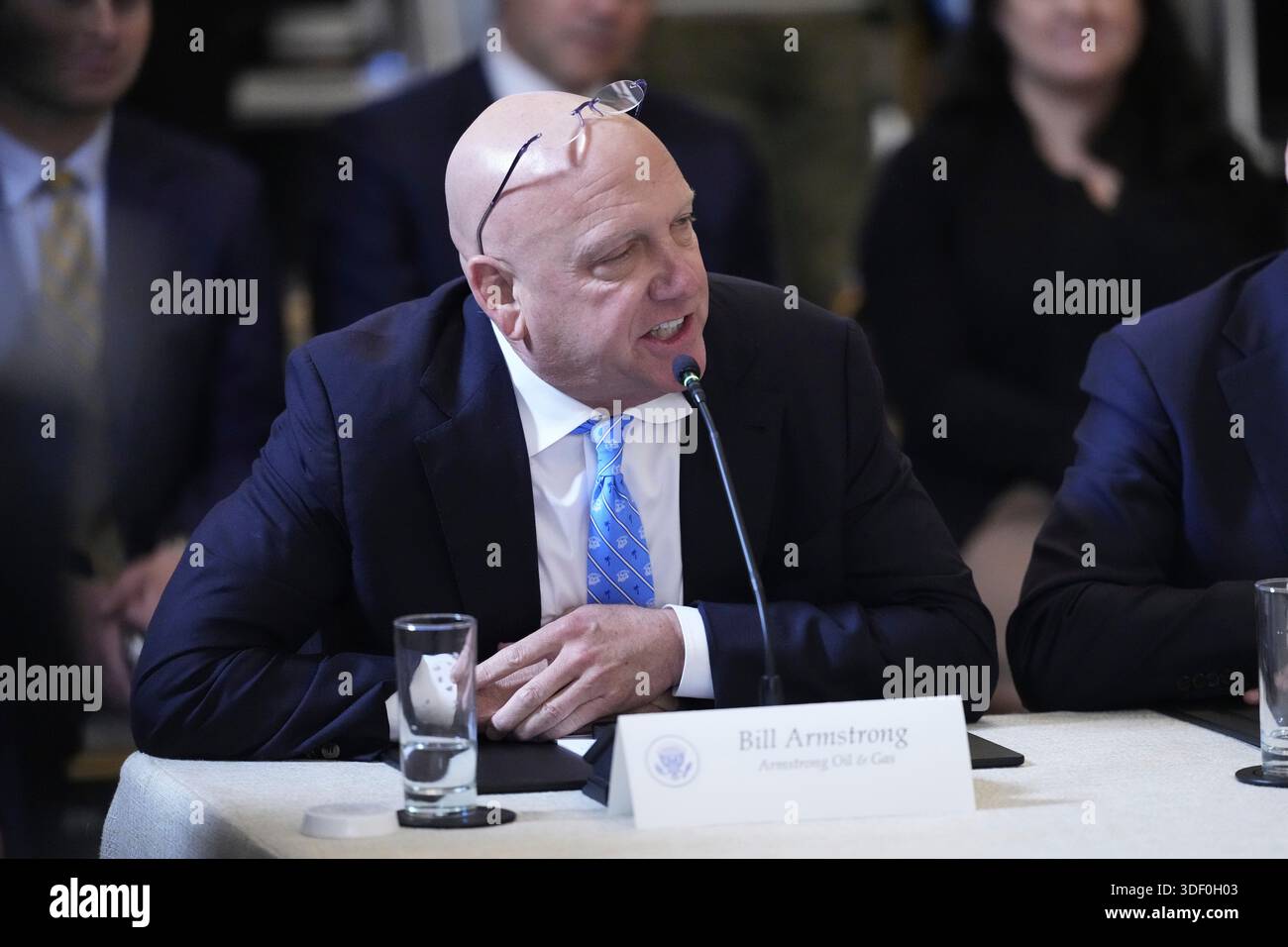 Bill Armstrong, founder of Armstrong Oil and Gas, speaks during a ...