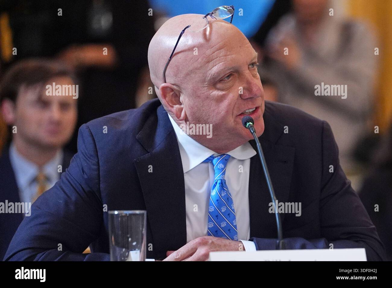 Bill Armstrong, CEO of Armstrong Oil and Gas, speaks during a meeting ...