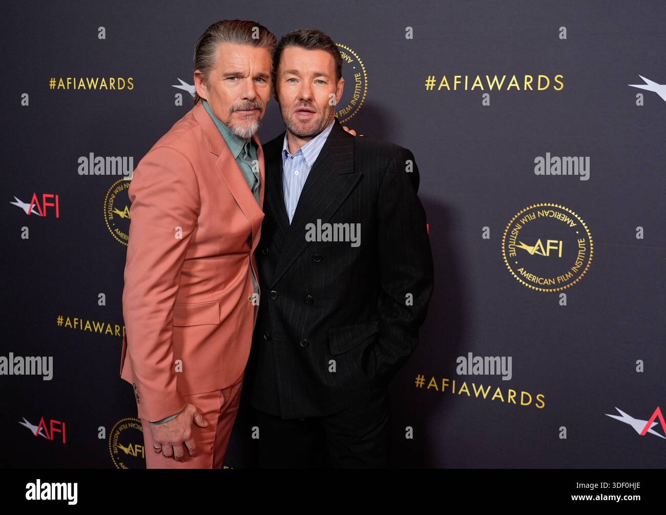 Actors Ethan Hawke, left, and Joel Edgerton pose together at the AFI ...