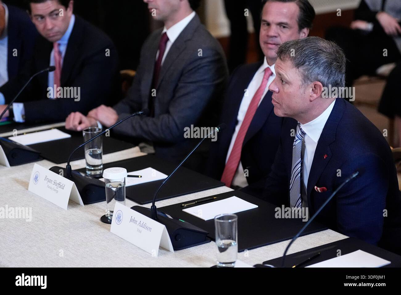 John Addison, an executive with Vitol energy company, speaks during a ...