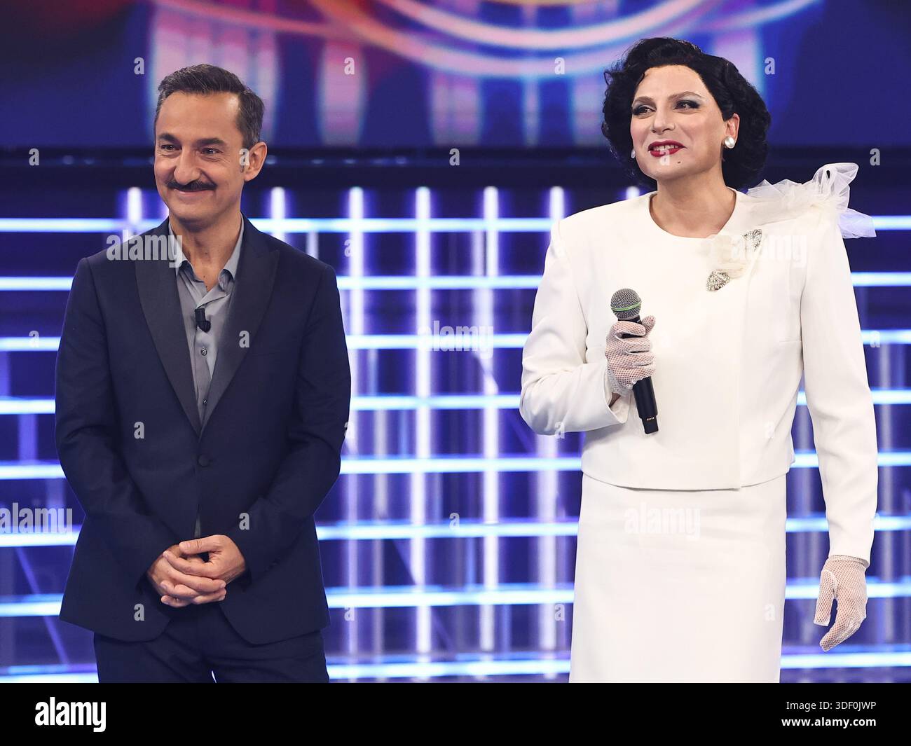 Rome, Rai studios (formerly Dear), TV show "Tali e Quali." Pictured ...