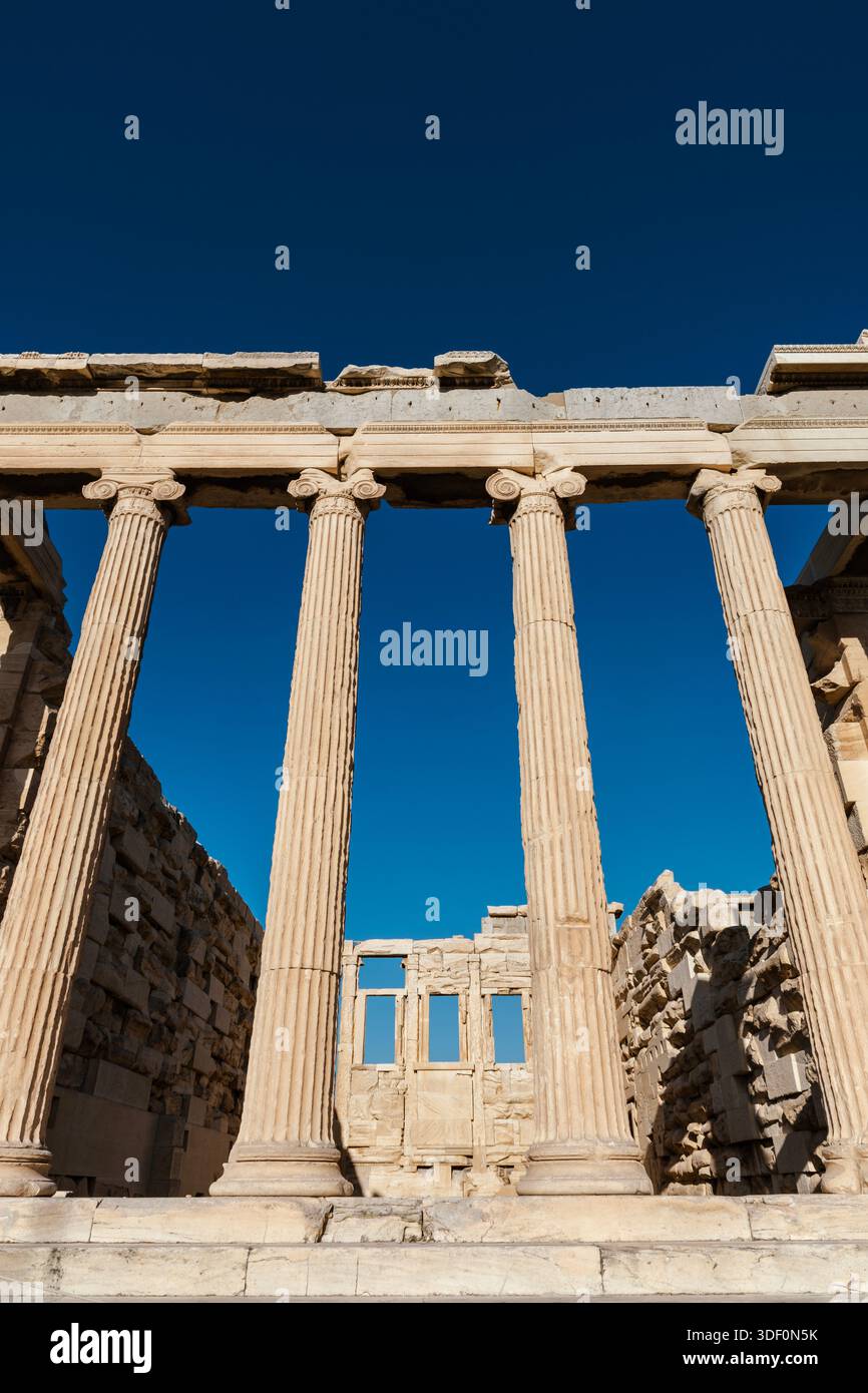 Ionic columns of the Erechtheion (Temple of Athena Polias), Acropolis ...