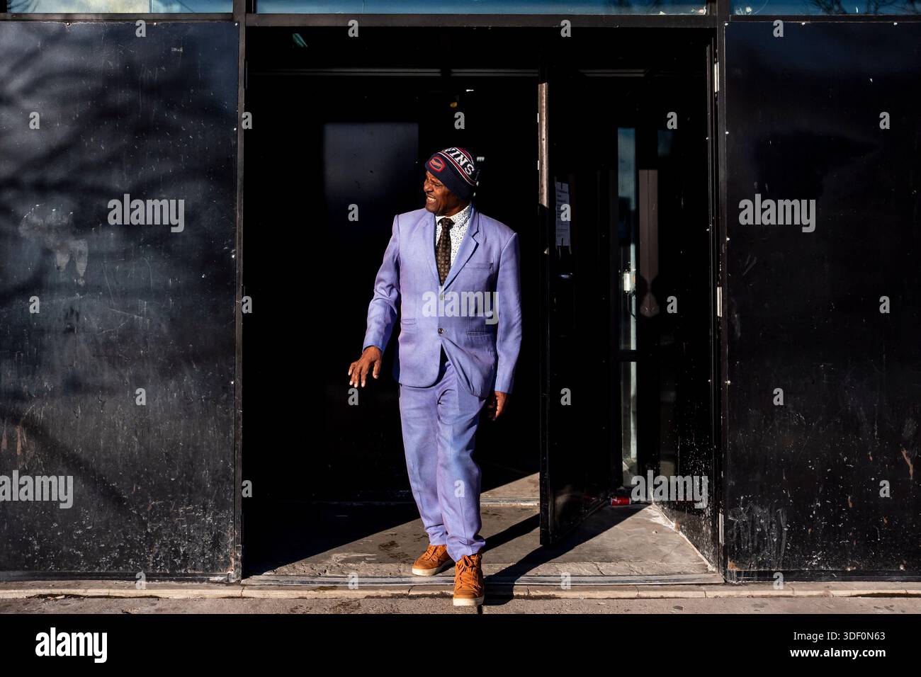 A man walks out of Somali Mall, in Minneapolis, Minn., on Friday, Jan ...
