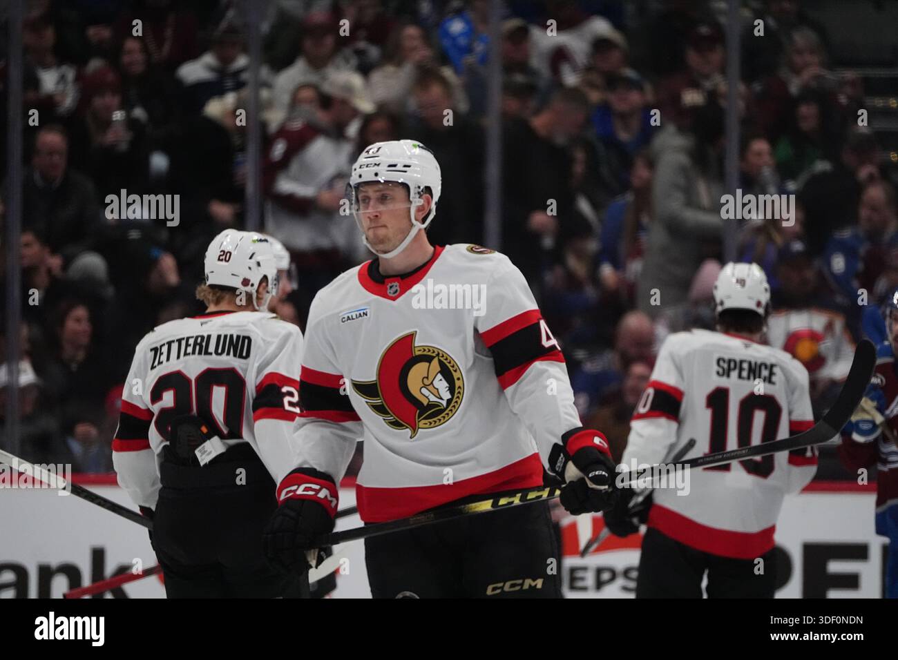 Ottawa Senators defenseman Tyler Kleven (43) in the second period of an ...
