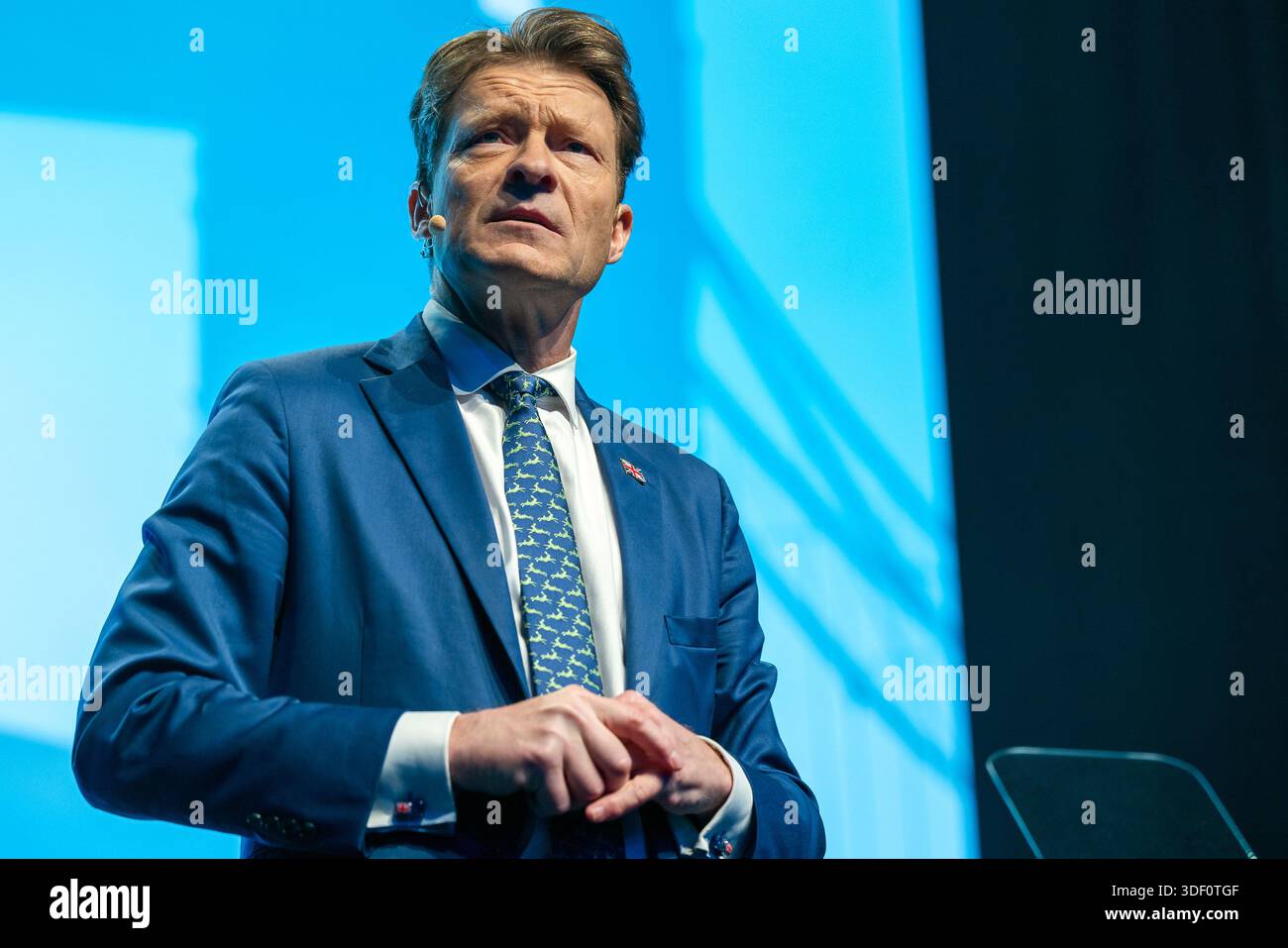 London, UK – Reform UK held a rally at the ICC Auditorium in east ...