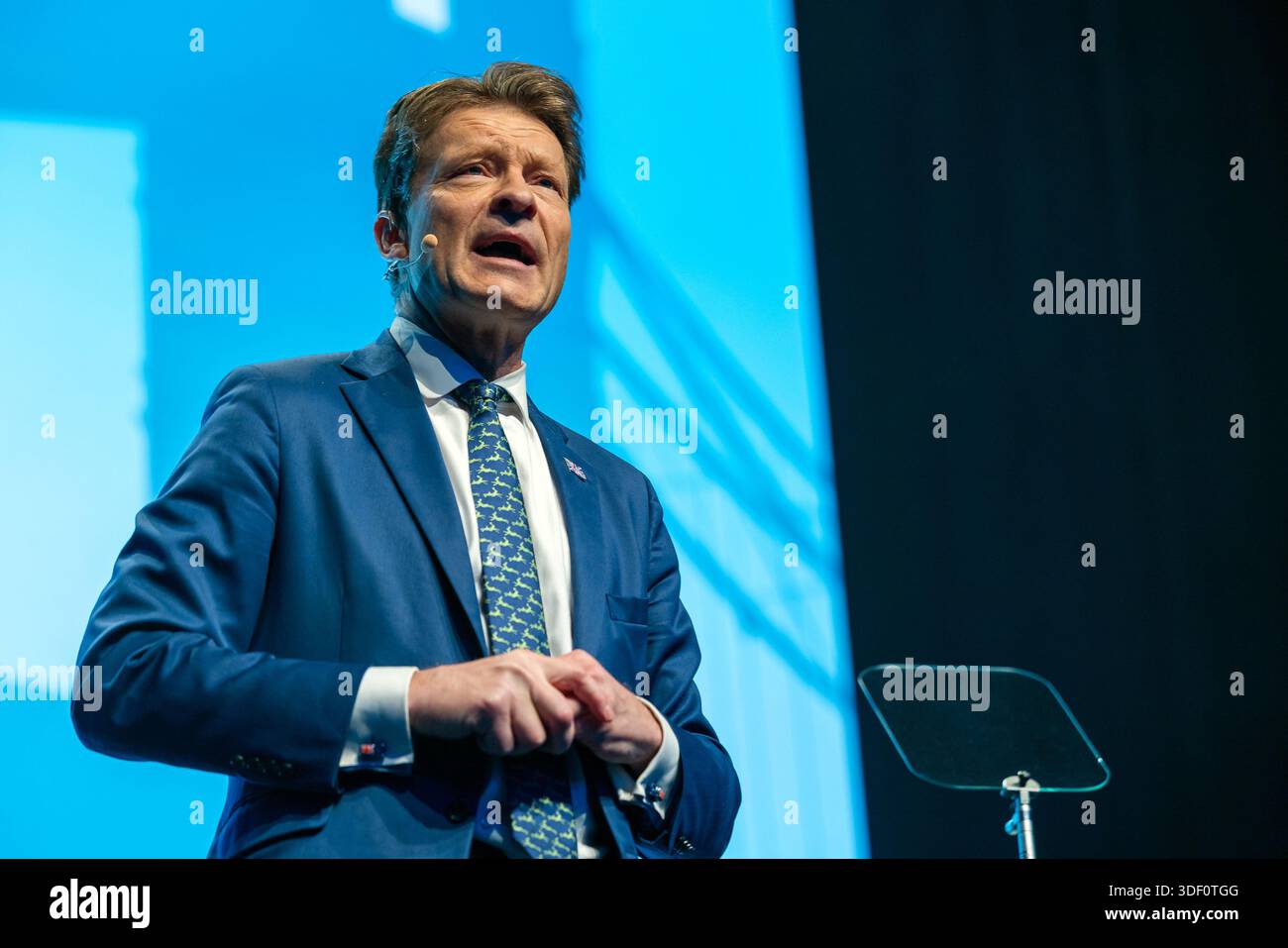London, UK – Reform UK held a rally at the ICC Auditorium in east ...