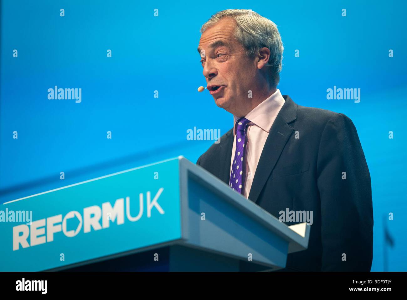 London, UK – Reform UK held a rally at the ICC Auditorium in east ...