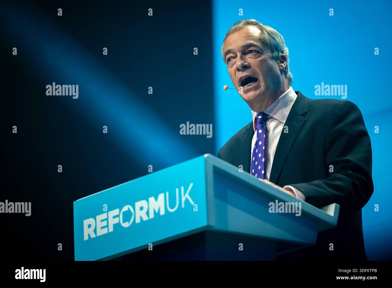London, UK – Reform UK held a rally at the ICC Auditorium in east ...