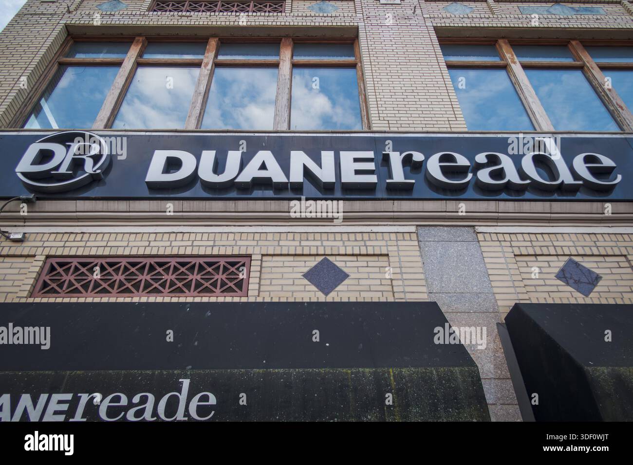 Sign at the entrance to a Duane Reade Pharmacy in Manhattan. (Photo by ...