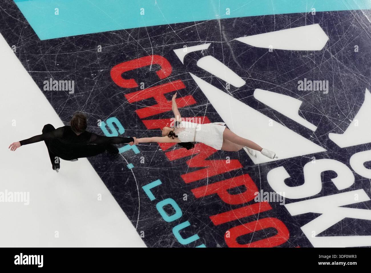 Chelsea Liu and Ryan Bedard compete during the pairs free skating ...