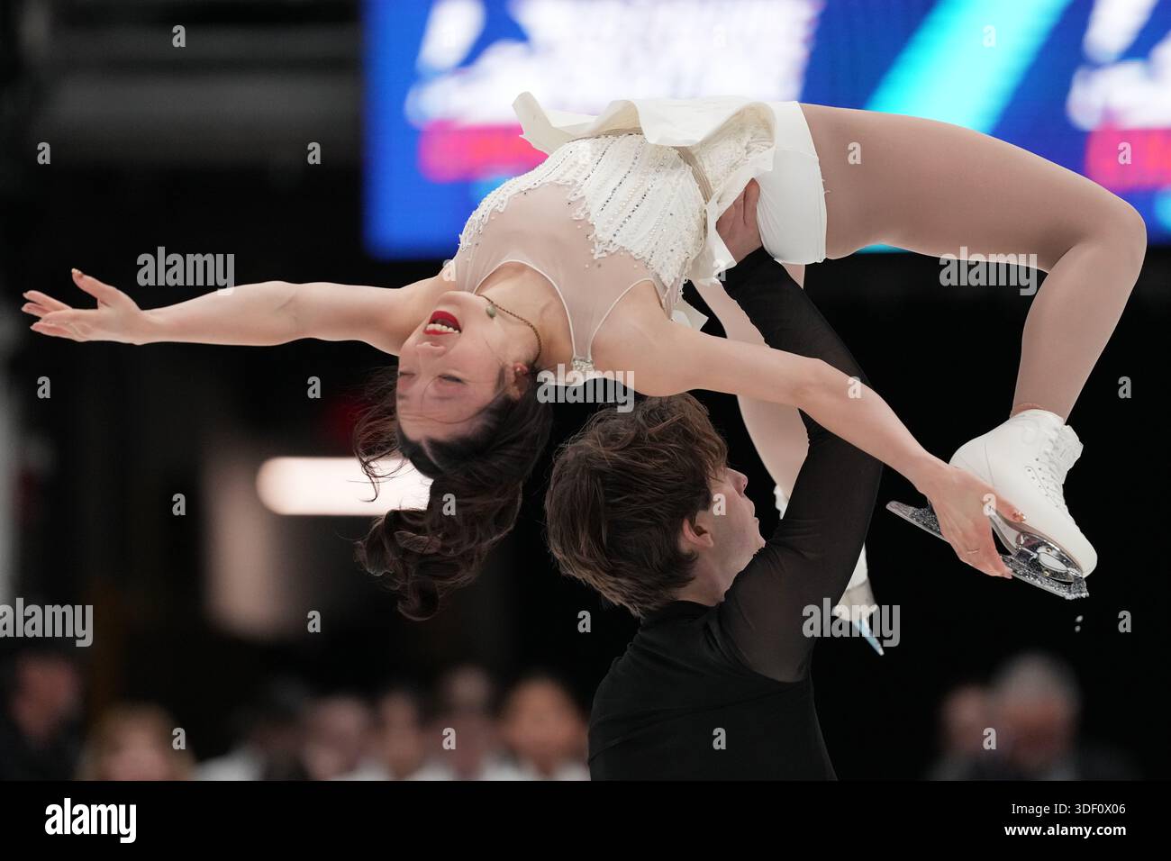 Chelsea Liu and Ryan Bedard compete during the pairs free skating ...
