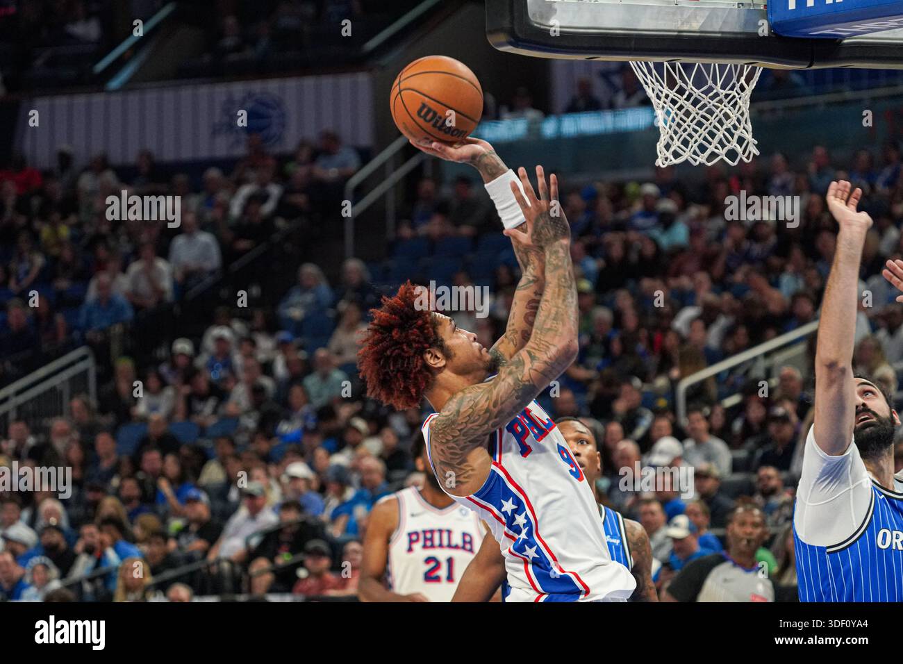 Orlando, Florida, USA, January 9, 2026, Philadelphia 76ers guard Kelly ...